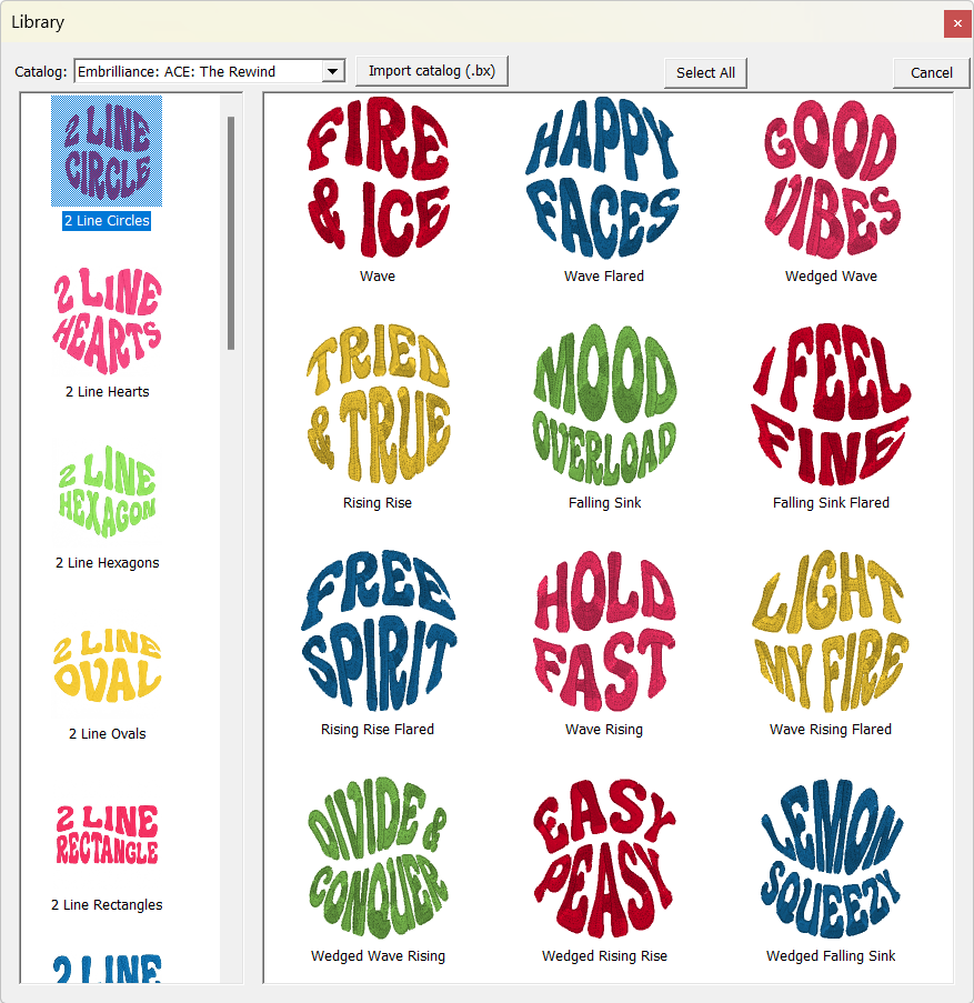 The Rewind – Announcing a new Embrilliance Font & Template Collection ...