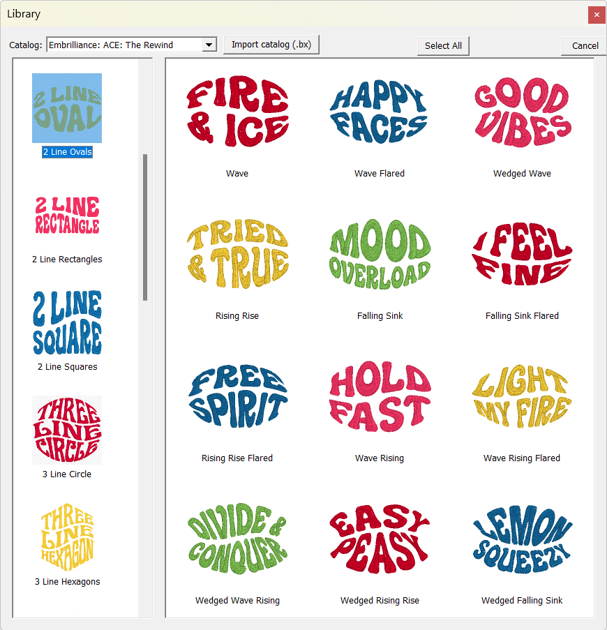The Rewind – Announcing a new Embrilliance Font & Template Collection ...