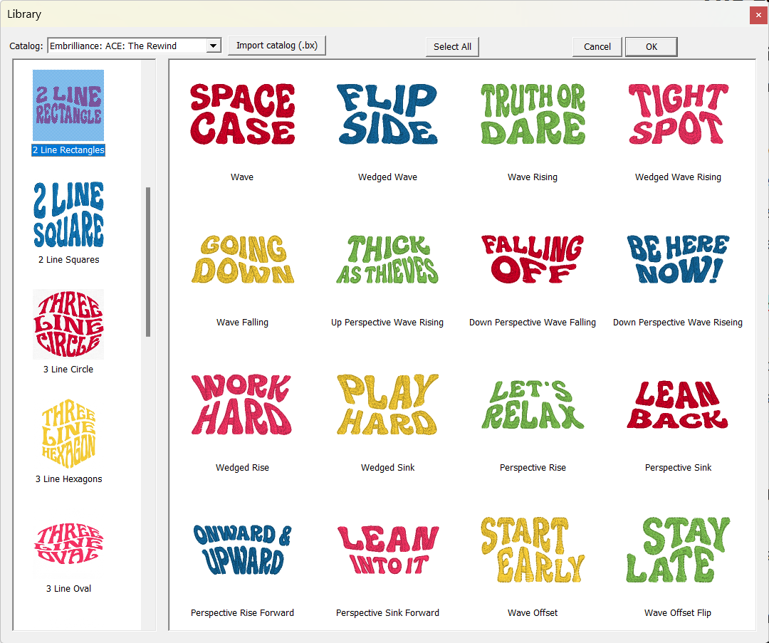 The Rewind – Announcing a new Embrilliance Font & Template Collection ...