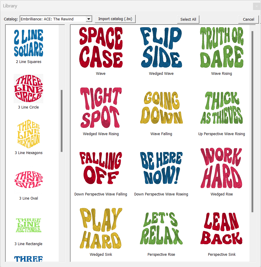 The Rewind – Announcing a new Embrilliance Font & Template Collection ...