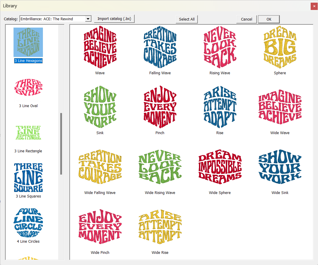 The Rewind – Announcing a new Embrilliance Font & Template Collection ...