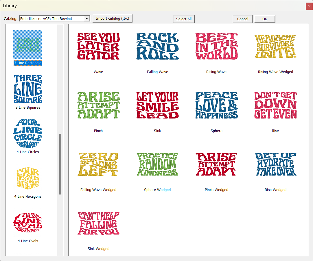The Rewind – Announcing a new Embrilliance Font & Template Collection ...