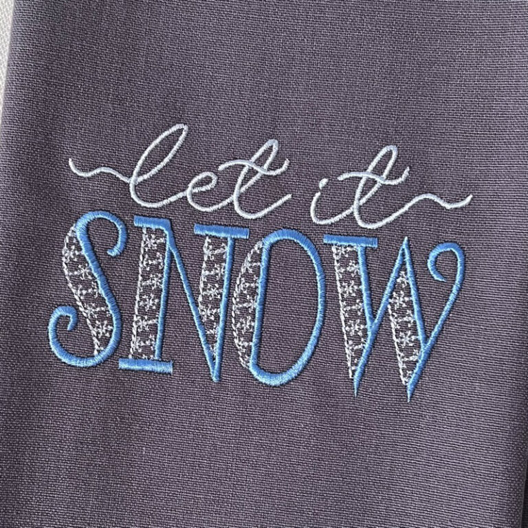 Free “Let it Snow” Embroidery Design! – Embrilliance Embroidery Software