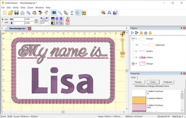Free ‘My Name is’ Badge Embroidery Design & Project – Embrilliance ...