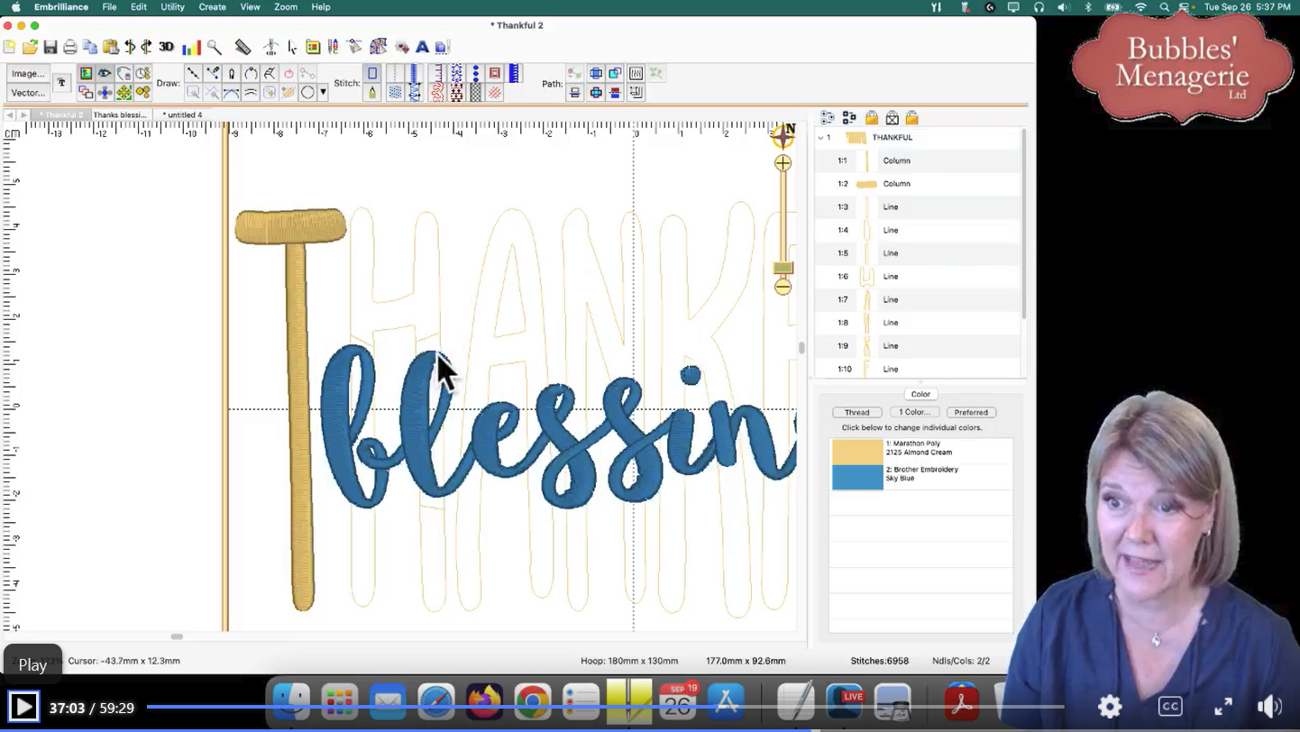 Creating the Free Thankful Blessings Knock-Out Design – Embrilliance ...