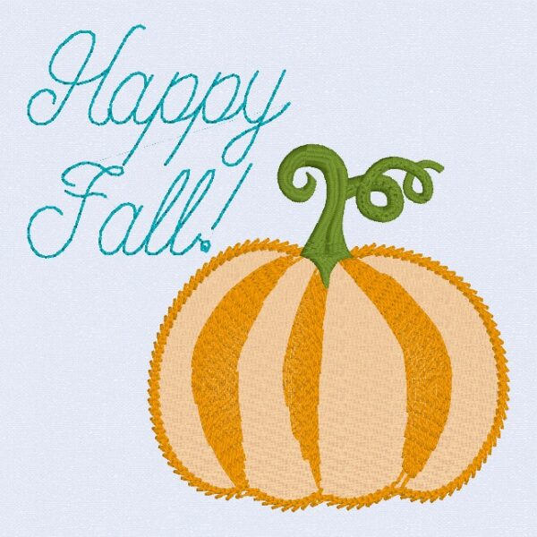 Free Fall Vintage Pumpkin Applique Design with a Lesson from Lisa!