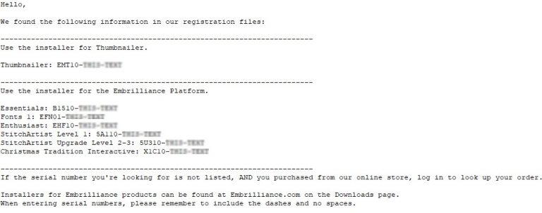 Platform Serial Numbers